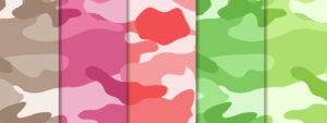 Rainbow Camouflage Digital Paper Pack